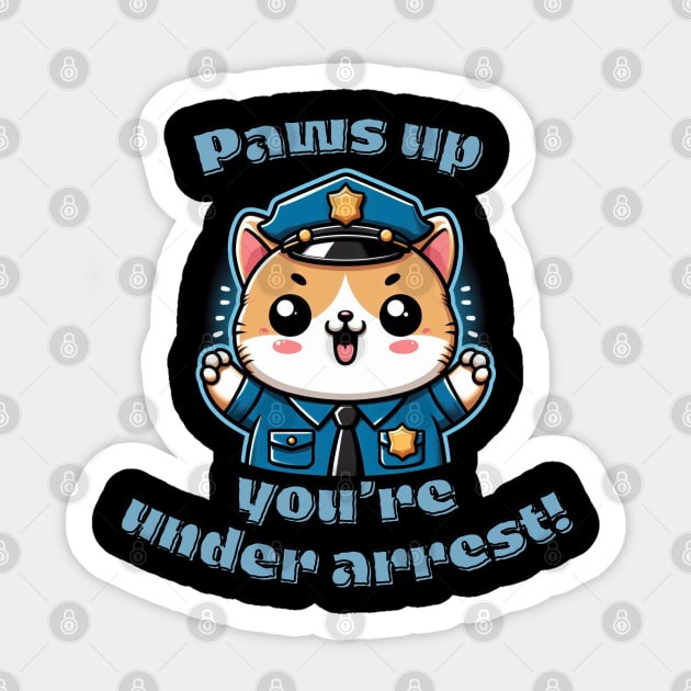 Pawsitive Law Enforcement - cute kawaii cat cop catches criminals - cat memes - Cat Meme ...